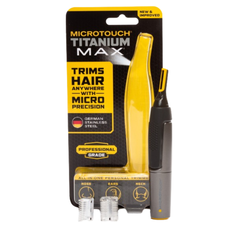 MICROTOUCH Titanium Max tondeuse de haute précision lames acier inoxydable