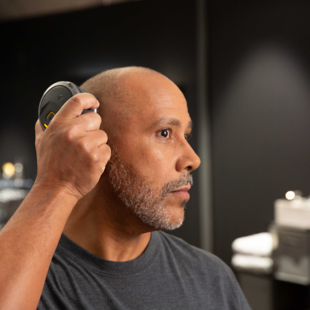 Microtouch Titanium Head Shaver 5 têtes flexibles rasage crâne et barbe